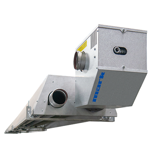 INFRA HE | Black radiant tube heater| Mark Climate Technology