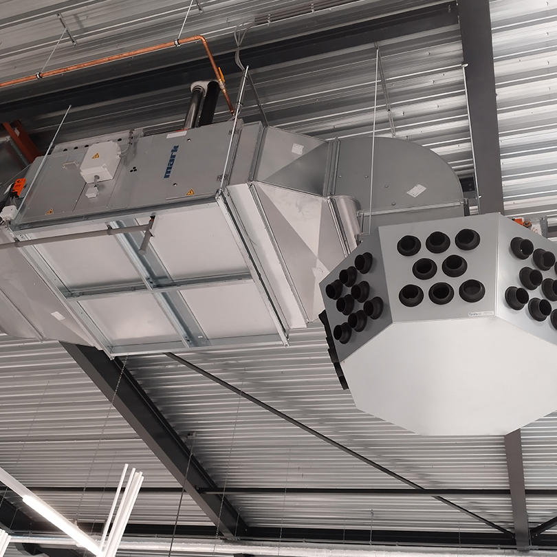 High efficiency air heaters for hardware store | Mark Climate Technology