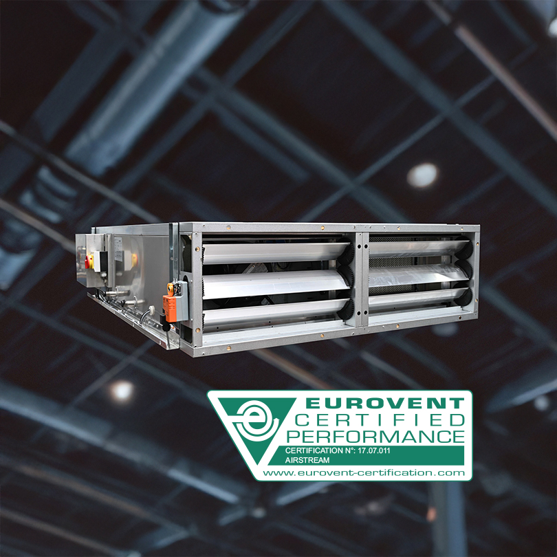 FlatLine LW ceiling heat recovery units now also Eurovent certified! | Mark Climate Technology